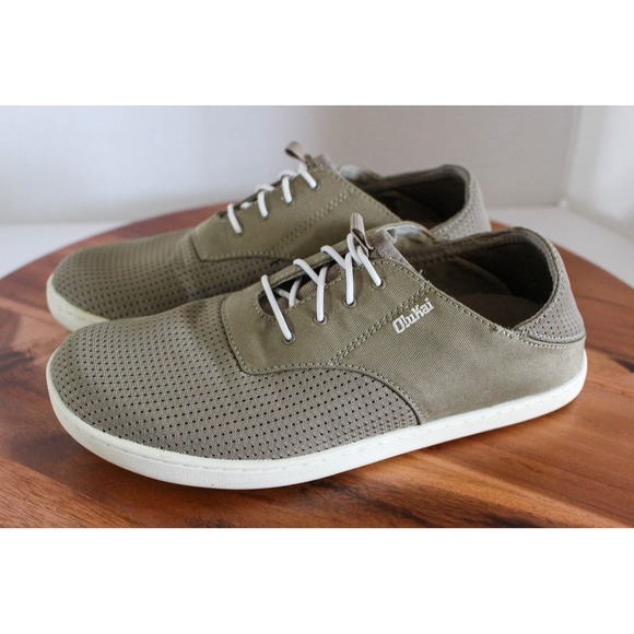 OluKai | Shoes | Olukai Sneakers Mens 7 Olive Brown Nohea Moku Mesh ...